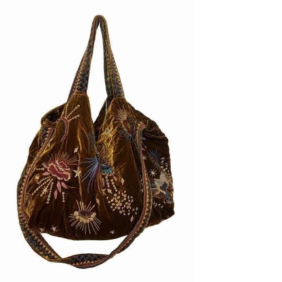 Johnny Was | Bags | Johnny Was Victoria Velvet Tote Bag Large Vintage ...